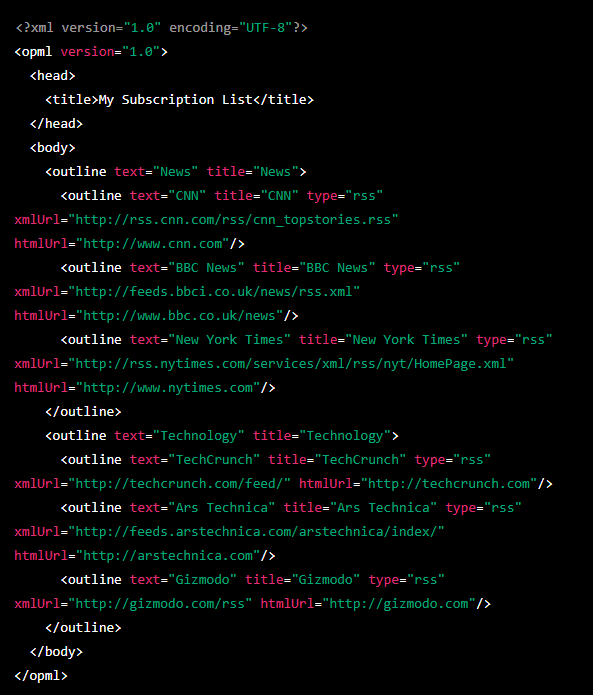 Wie funktioniert OPML – Wozu ist OPML